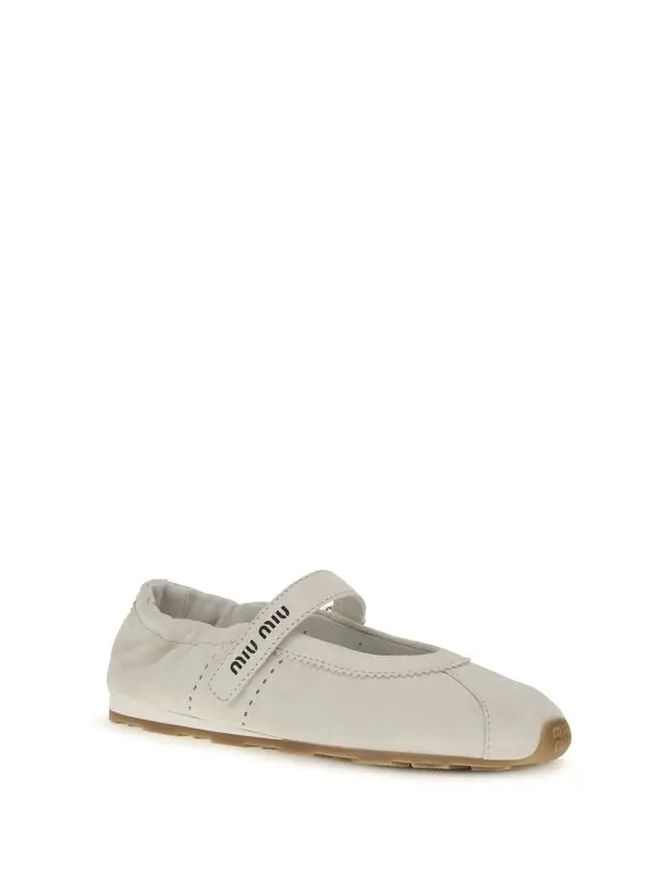 Miu Miu Plume Suede Ballerinas