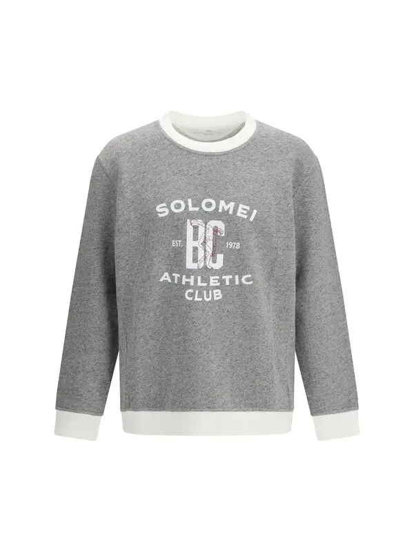 Brunello Cucinelli Long Sleeve Sweatshirt - Gray