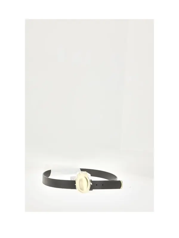 Dior Leather Medallion Belt - Multicolor