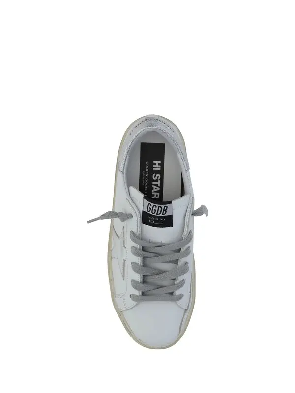 GOLDEN GOOSE Hi Star Leather Sneakers