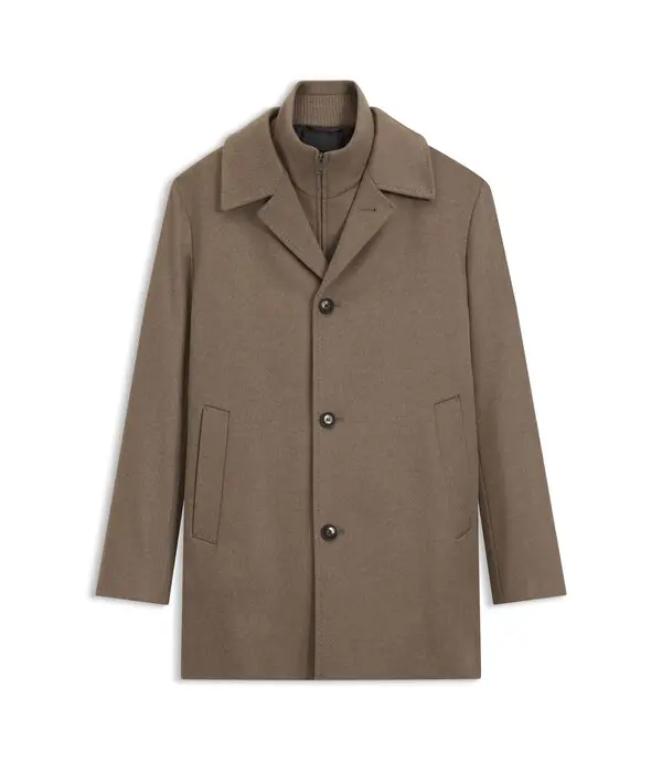 BOSS Italian Fabric Relaxed-fit Formal Coat