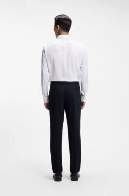 BOSS Tapered-fit Pants In Virgin Wool And Cashmere