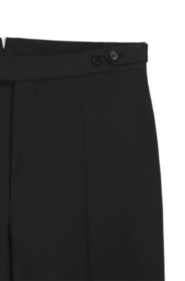 BOSS Regular-fit Tuxedo Pants In A Wool Blend
