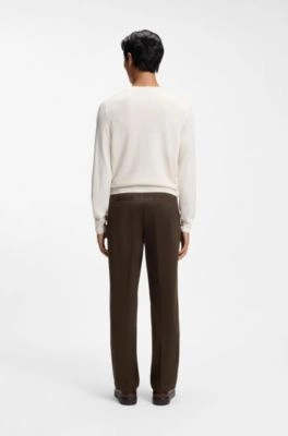 BOSS Regular-fit Trousers - Light Green
