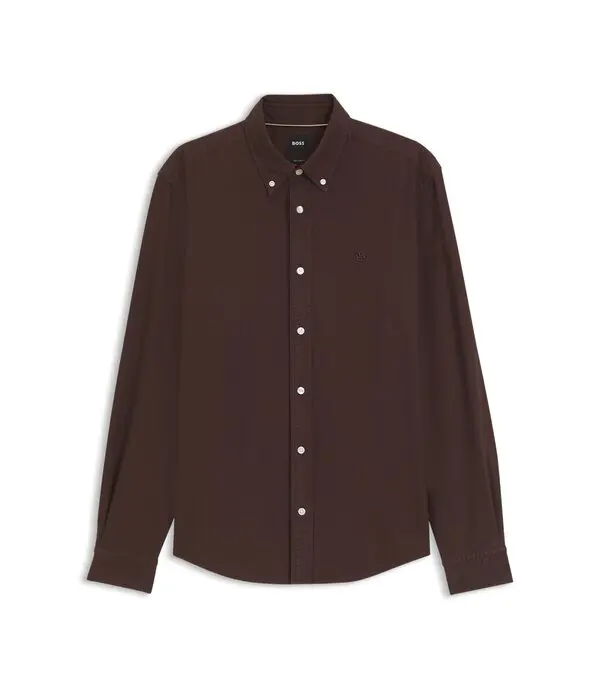 BOSS Regular-fit Button-down Shirt In Oxford Cotton