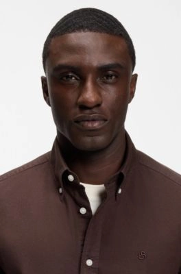 BOSS Regular-fit Button-down Shirt In Oxford Cotton