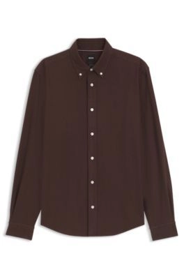 BOSS Regular-fit Button-down Shirt In Oxford Cotton
