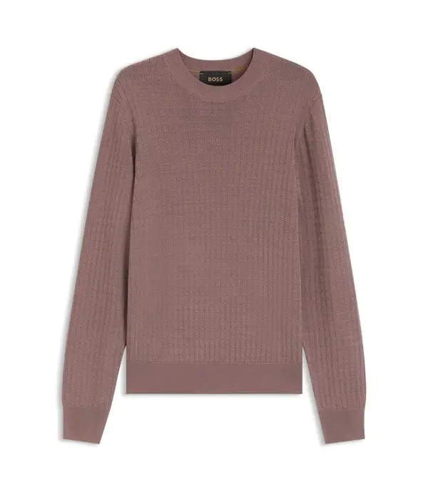 BOSS Silk-knit Sweater - Light Brown