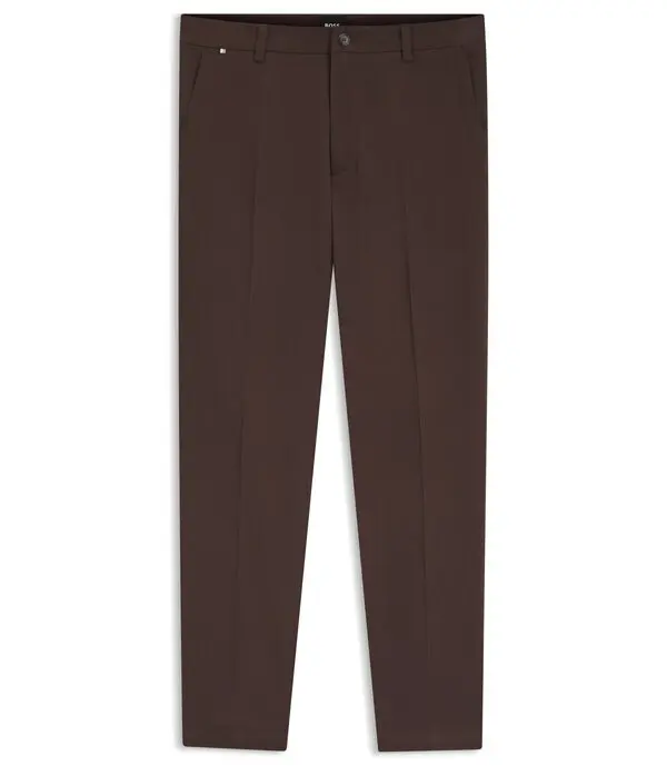 BOSS Modern-fit Pants In Stretch-cotton Twill