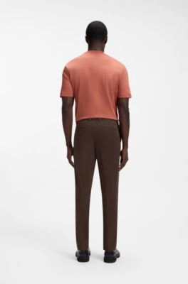 BOSS Modern-fit Pants In Stretch-cotton Twill