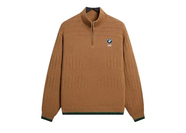 Kith X Bmw Ansel Quarter Zip Sweater - Desert