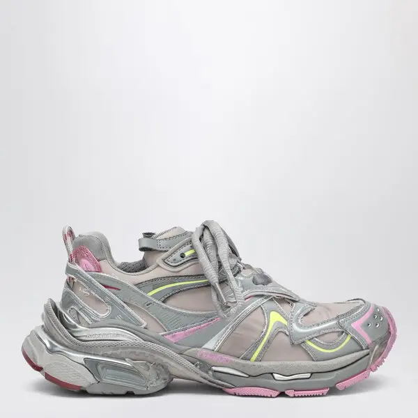 Balenciaga Runner 2.0 Grey/yellow/pink Sneakers - Cream
