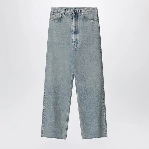 MAISON MARGIELA Cotton Wide-leg Jeans - Blue