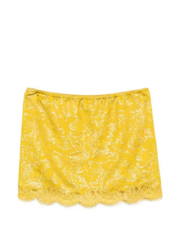 Saint Laurent Laced Mini Skirt - Multicolor