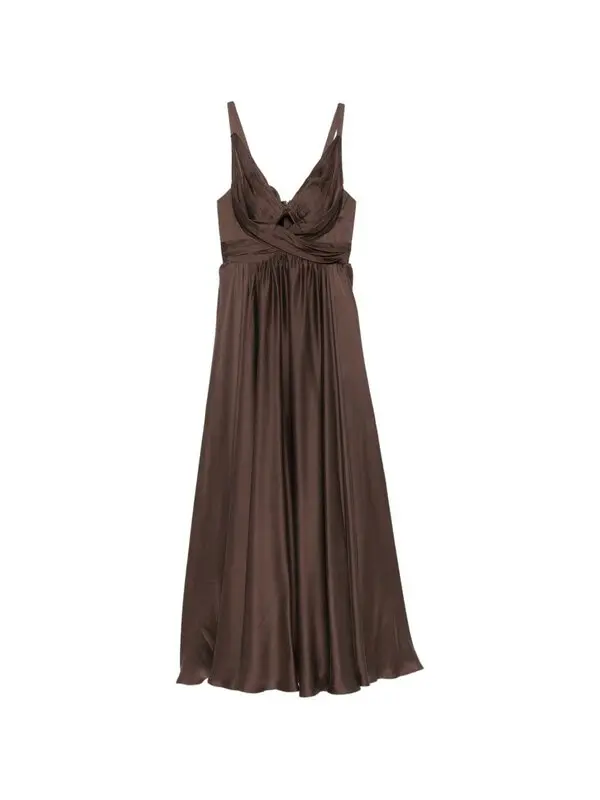 Zimmermann Silk Draped Dress - Multicolor