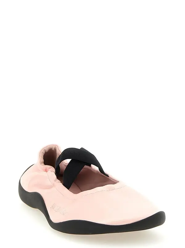 Balenciaga Shibuya Satin Ballet Flats - Pink