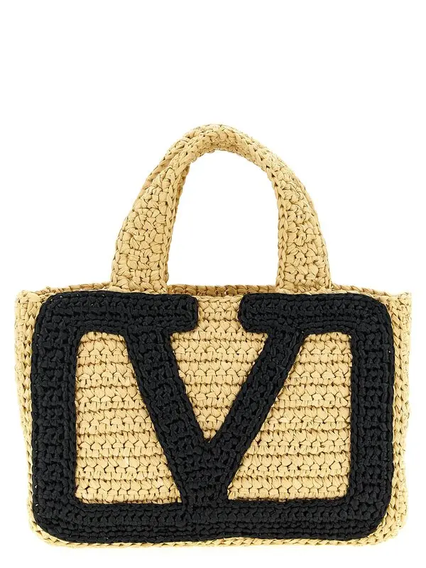 Valentino Garavani Viva Superstar Small Shopping Bag - Black