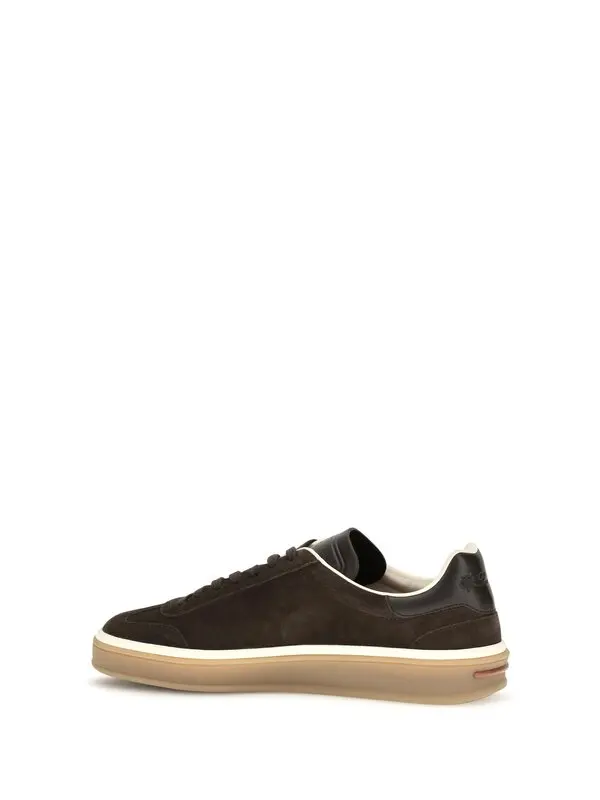 Loro Piana Suede Tennis Walk Sneakers