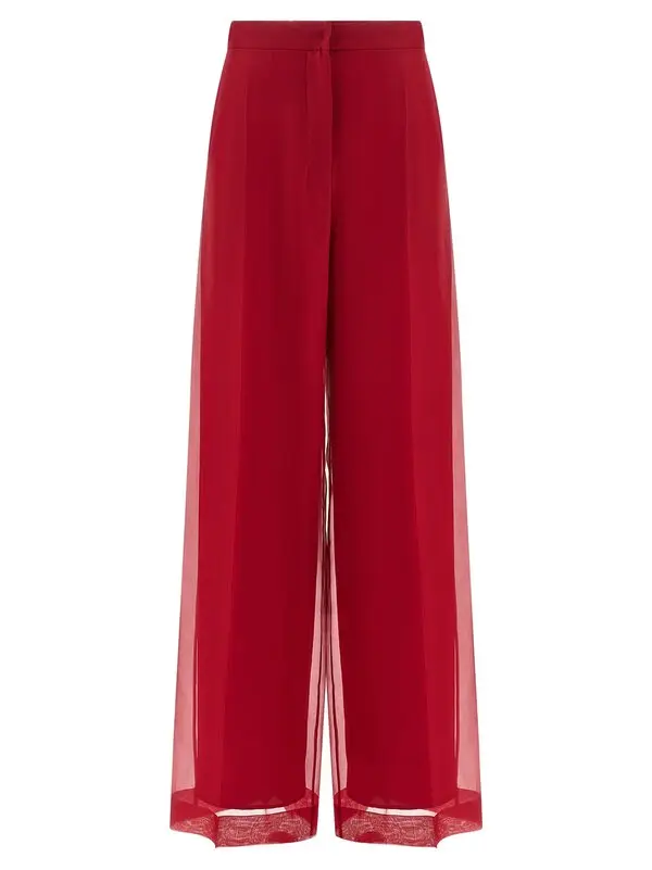 Max Mara Mxeolivi Silk Organza Pants