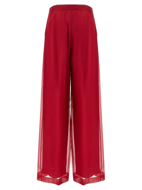 Max Mara Mxeolivi Silk Organza Pants