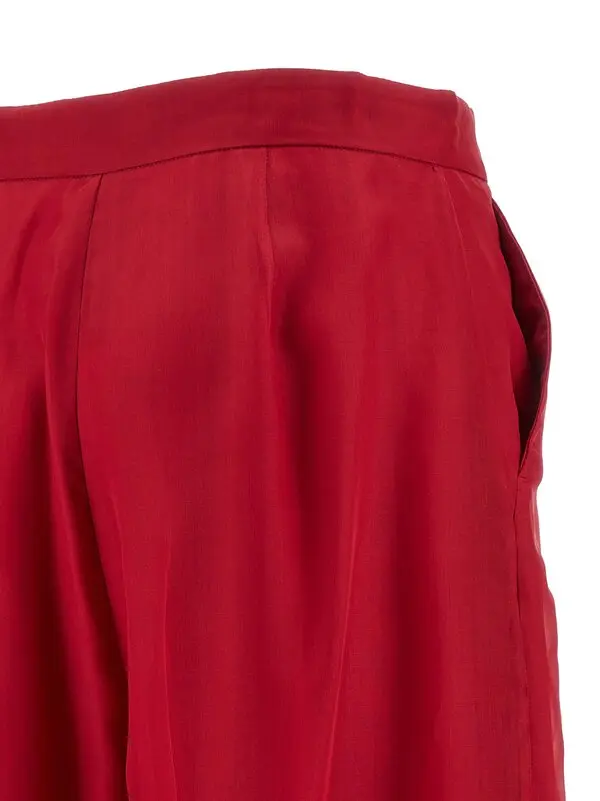 Max Mara Mxeolivi Silk Organza Pants