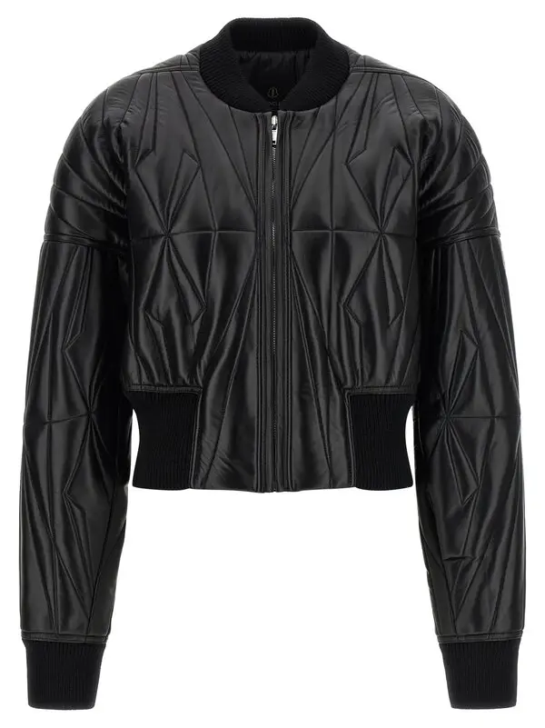 Rick Owens Geocamo Bomber Jacket - Black