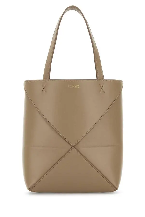 Loewe Leather Mini Puzzle Fold Handbag - Brown