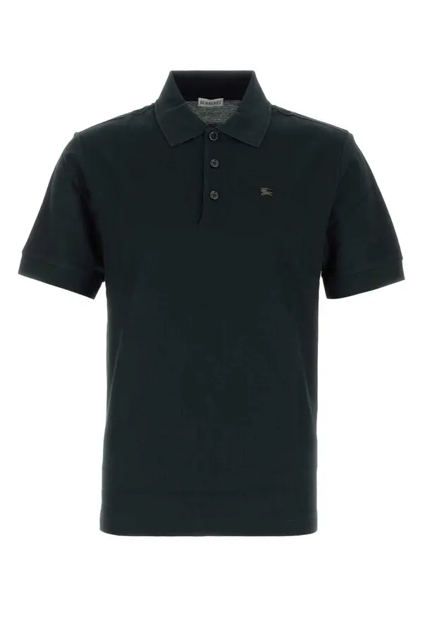 Burberry Piquet Polo Shirt - Black