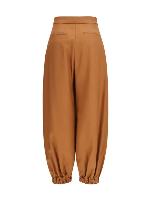Fendi Cotton And Linen Balloon Pants