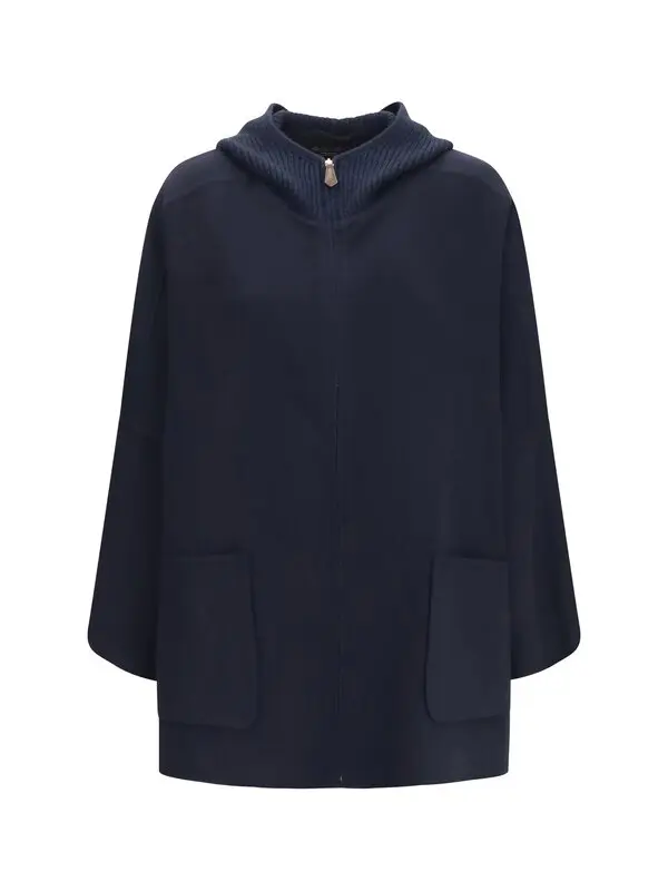 Loro Piana Farrel Cashmere Cape - Blue