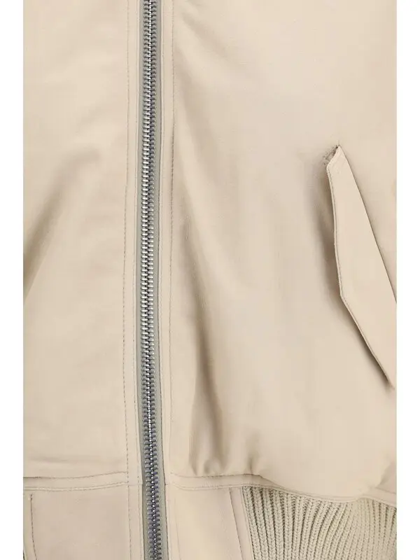 Rick Owens Secchia Flight Bomber In Lamb Leather