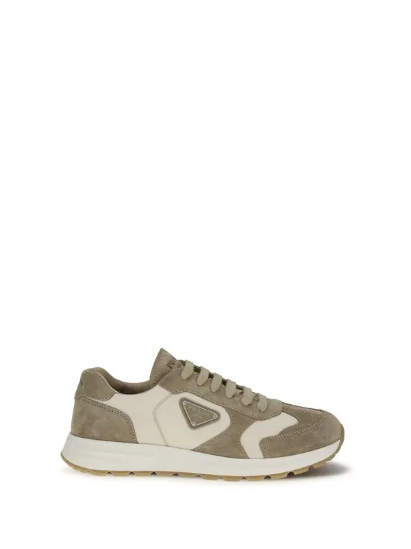 Prada Prax Sneakers In Suede And Re-nylon