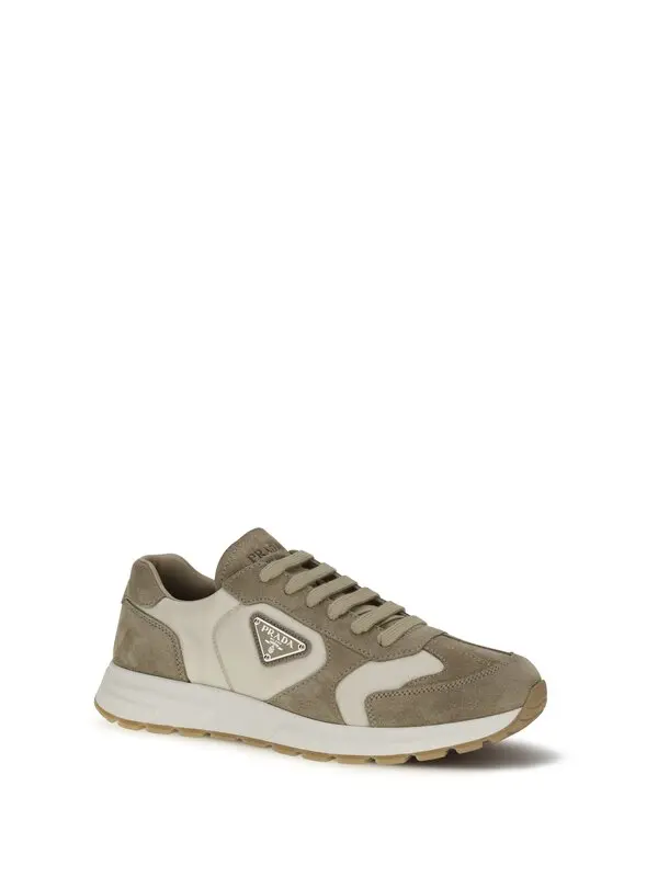 Prada Prax Sneakers In Suede And Re-nylon