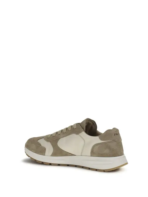 Prada Prax Sneakers In Suede And Re-nylon