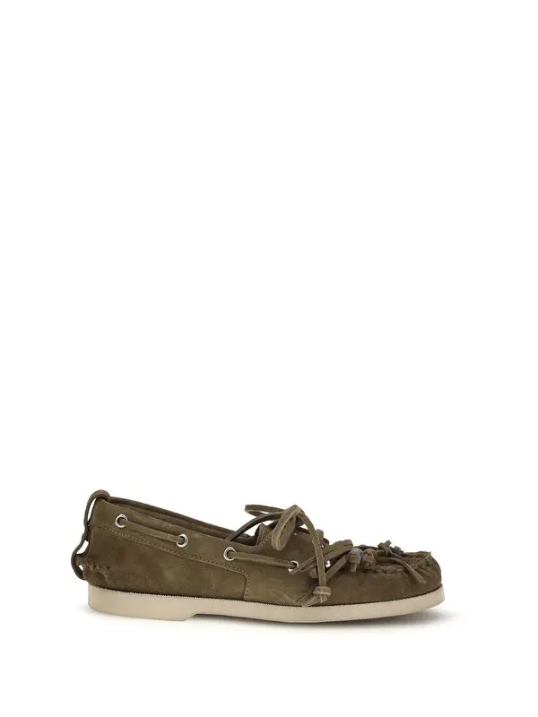 GOLDEN GOOSE Boat Loafers - Green