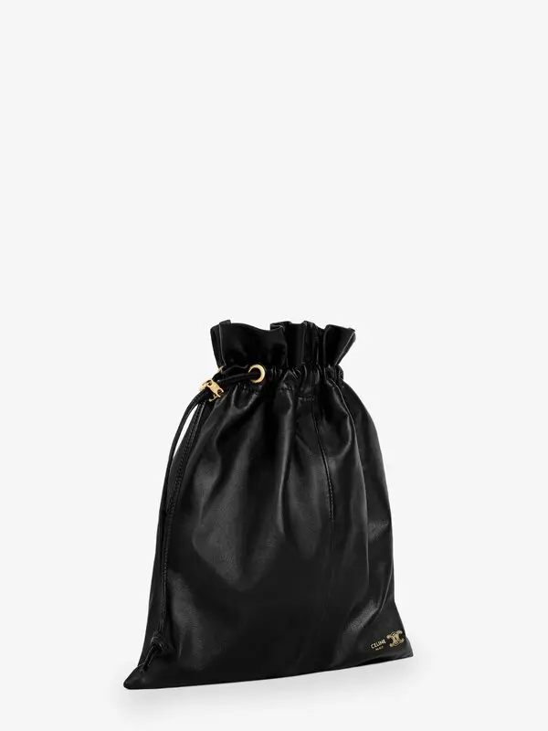 Celine Crystal Leather Crossbody Bag - Black