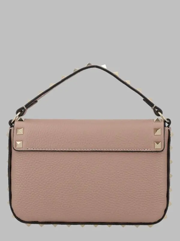 Valentino Garavani Pouch Rockstud In Vitello Granato