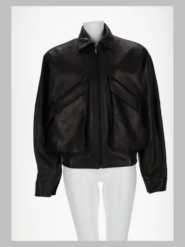Magda Butrym Leather Jacket - Black