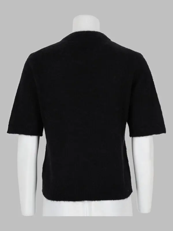 GANNI Graphic Short Sleeve Pullover - Black