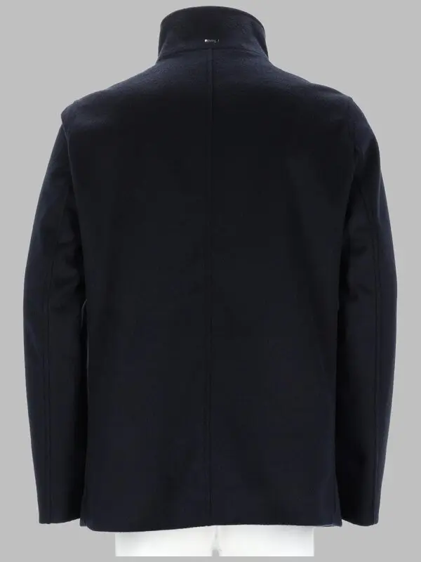 Herno Cappotto Doppiopetto Con Collo Alto