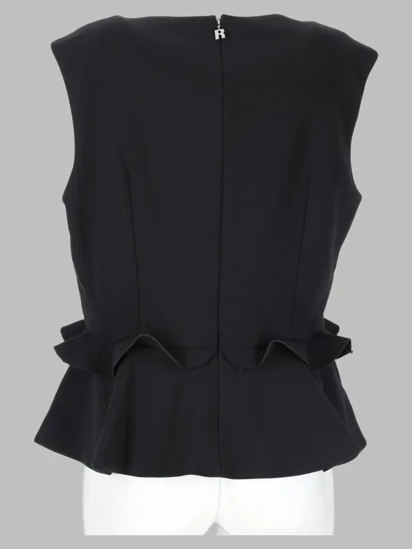 ROTATE BY BIRGER CHRISTENSEN Sleeveless Peplum Top