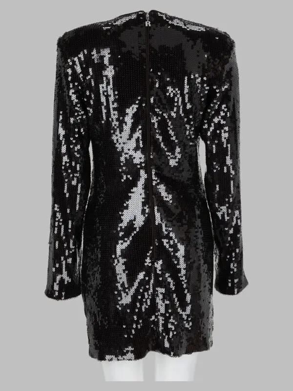 ROTATE BY BIRGER CHRISTENSEN Sequined Long Sleeve Dress