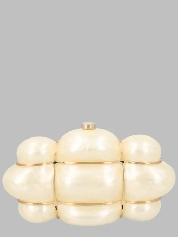 Cult Gaia Acrylic Clutch - Cream