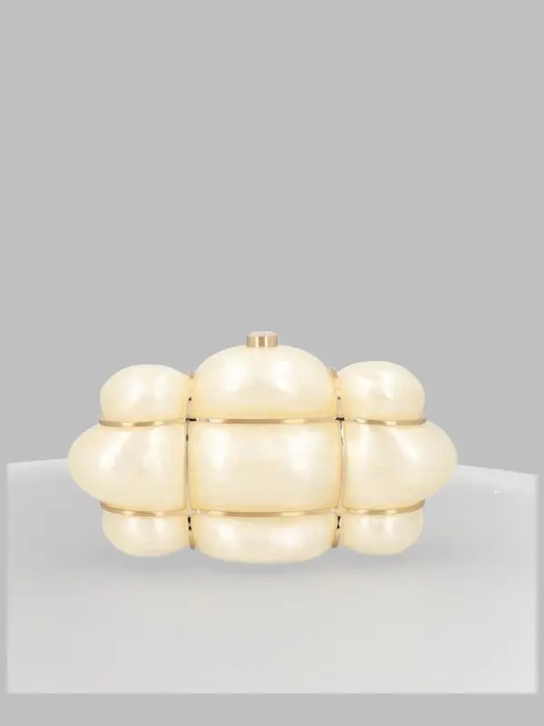 Cult Gaia Acrylic Clutch - Cream