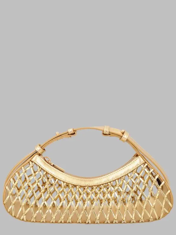 Cult Gaia Leather Shoulder Bag - Silver