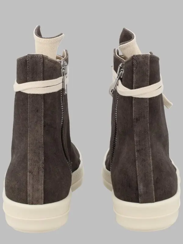 Rick Owens High Top Sneakers - Gray