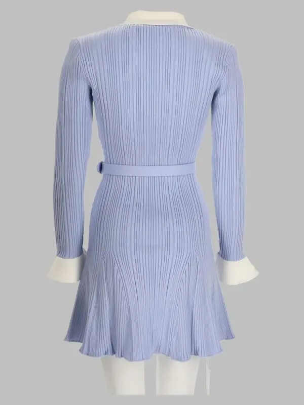 SELF-PORTRAIT Ribbed Knit Dress