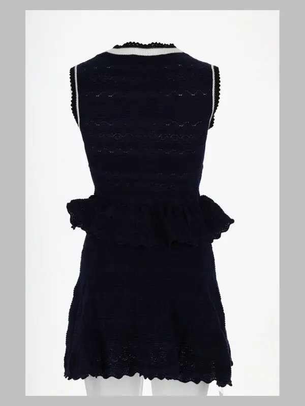 SELF-PORTRAIT Knit Top And Skirt Set