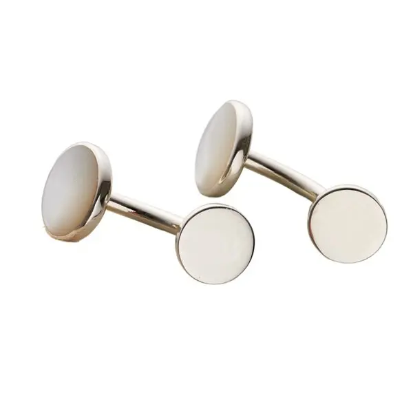POSH TOTTY DESIGNS Sterling Mother Of Pearl Cufflinks - Silver