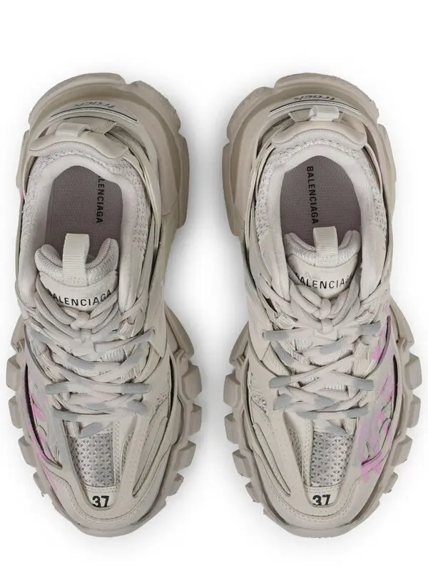 Balenciaga Track Signature Sneaker - Cream